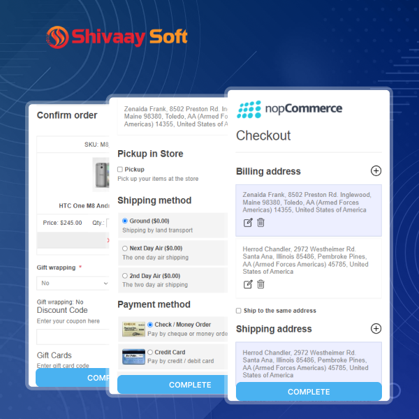 nopCommerce Instant one page Checkout |NopCommerce Development-Gold Solution Partner