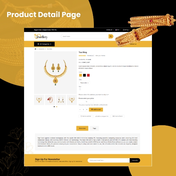 Jewellery Responsive theme for nopCommerce|NopCommerce Development-Gold Solution Partner